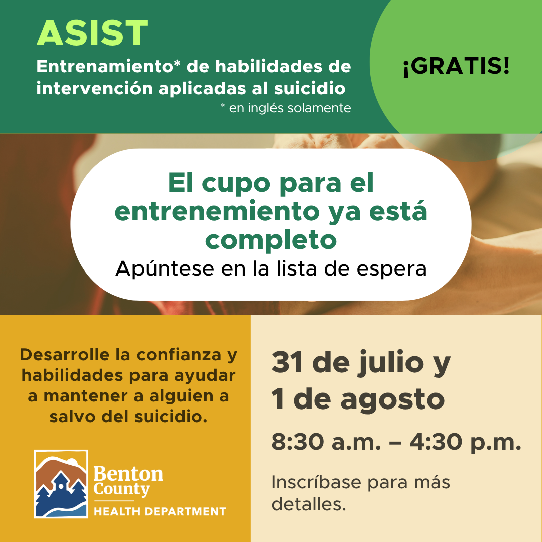 Applied Suicide Intervention Skills Training (ASIST) - Benton County ...